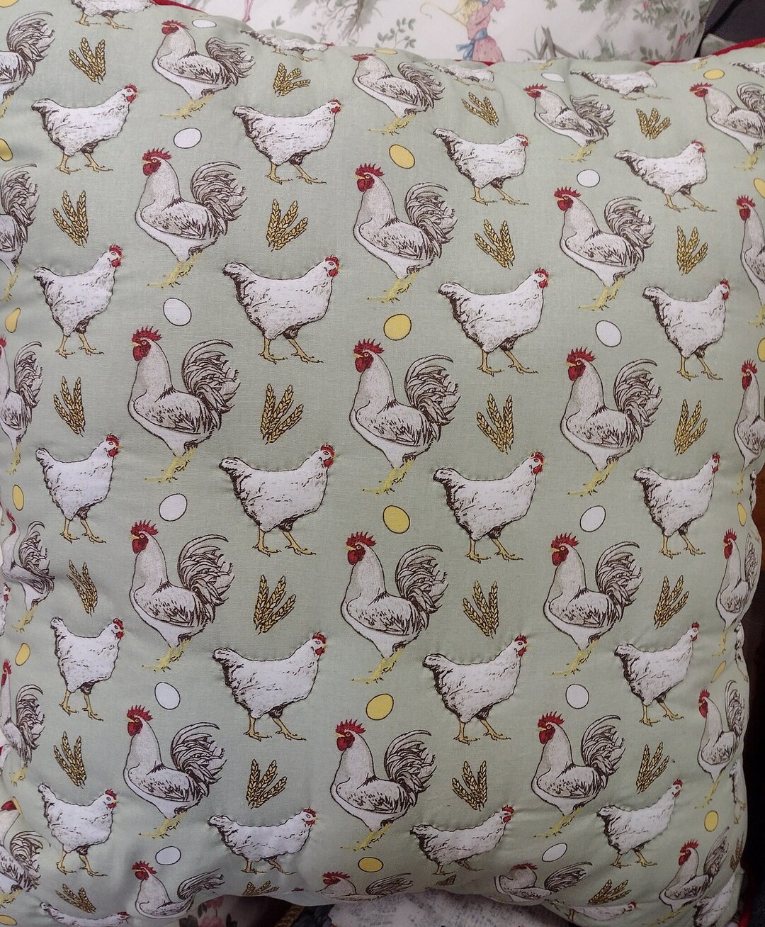 Chickens Pillow - Etsy