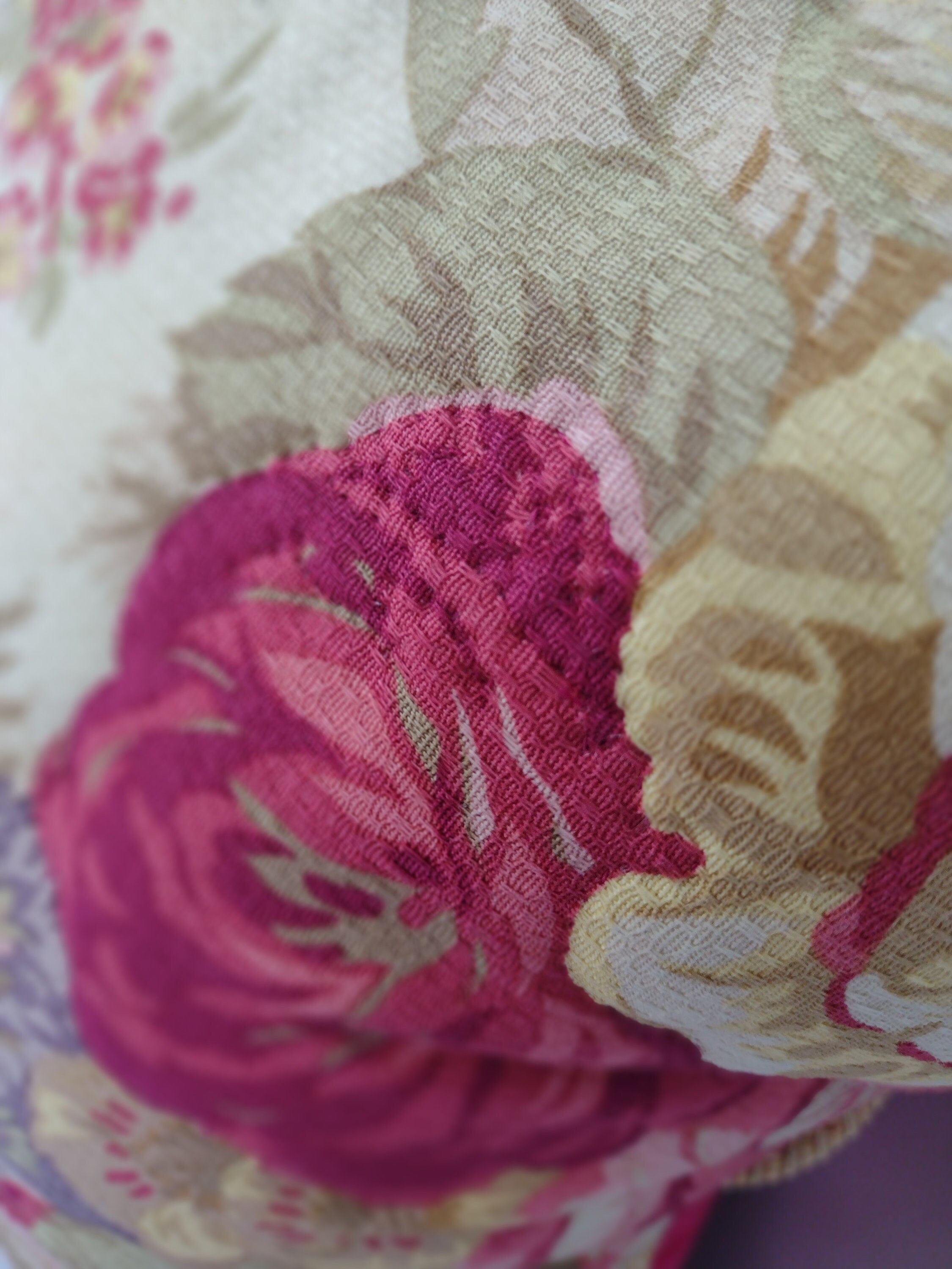 Vintage 1940s Floral Quilted Throw Pillow - Etsy