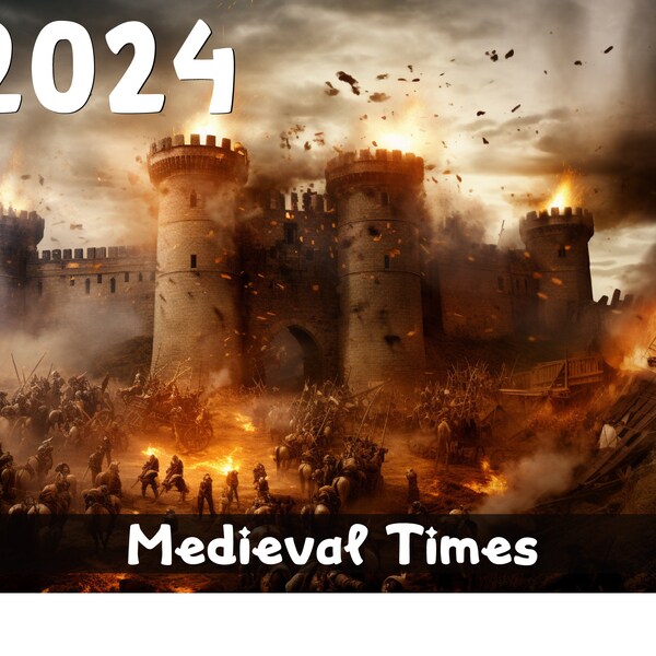 Medieval Wall Calendar - Etsy