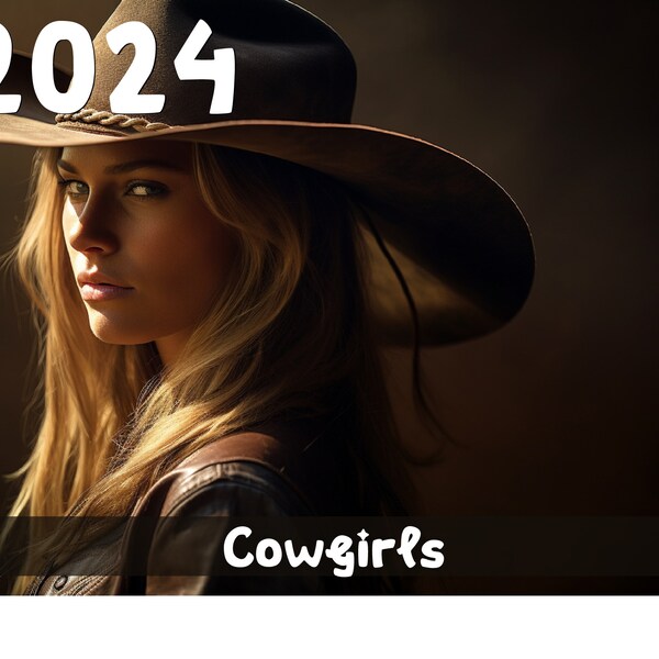 Cowgirls Calendar - Etsy