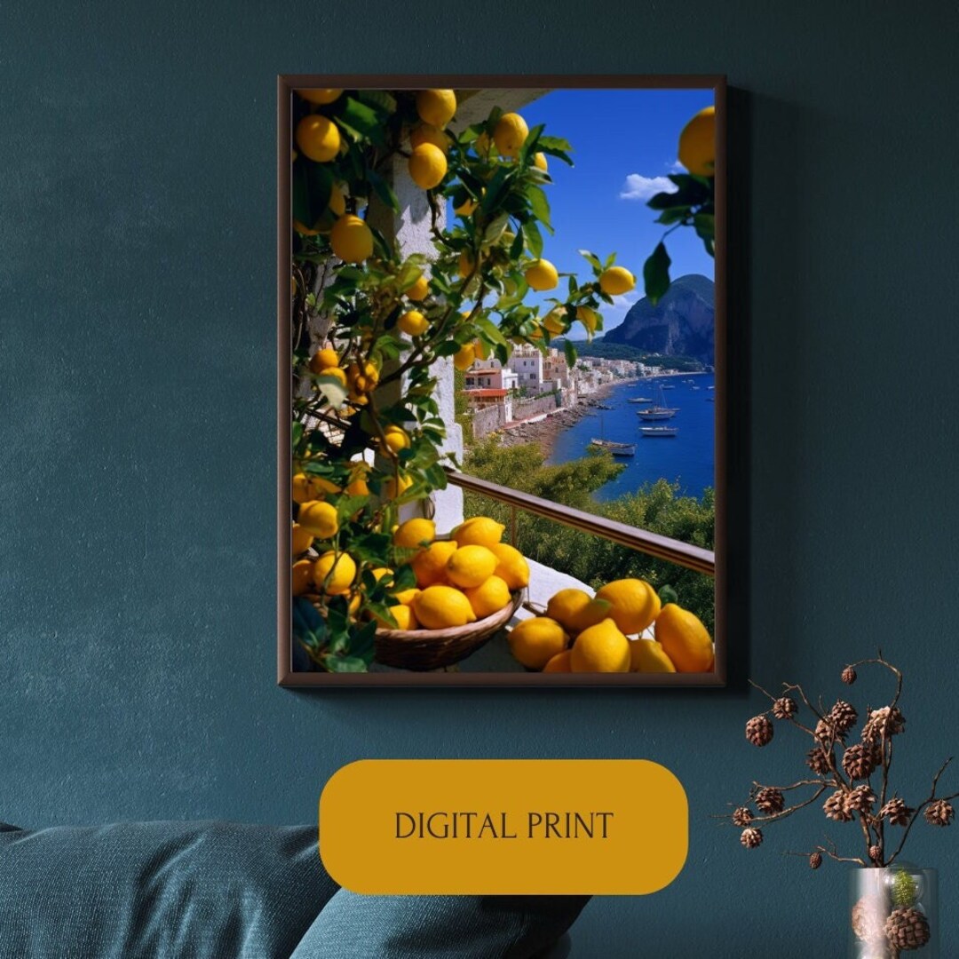 Lemons in Capri Italy - Digital Print - Printable Art (up to 11x14 ...