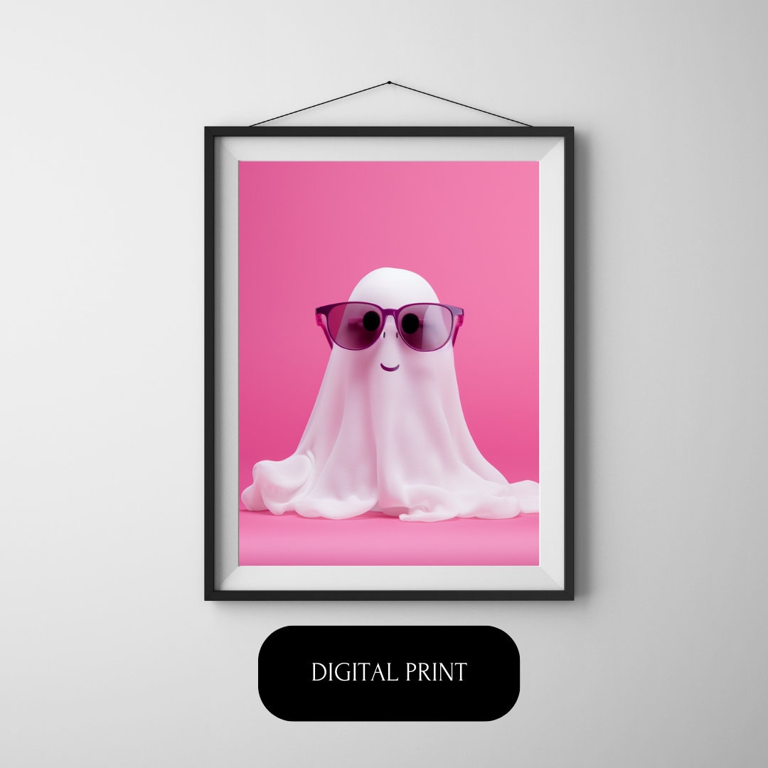 Spooky Ghost Halloween Prints - Digital Print - Printable Art (up to ...