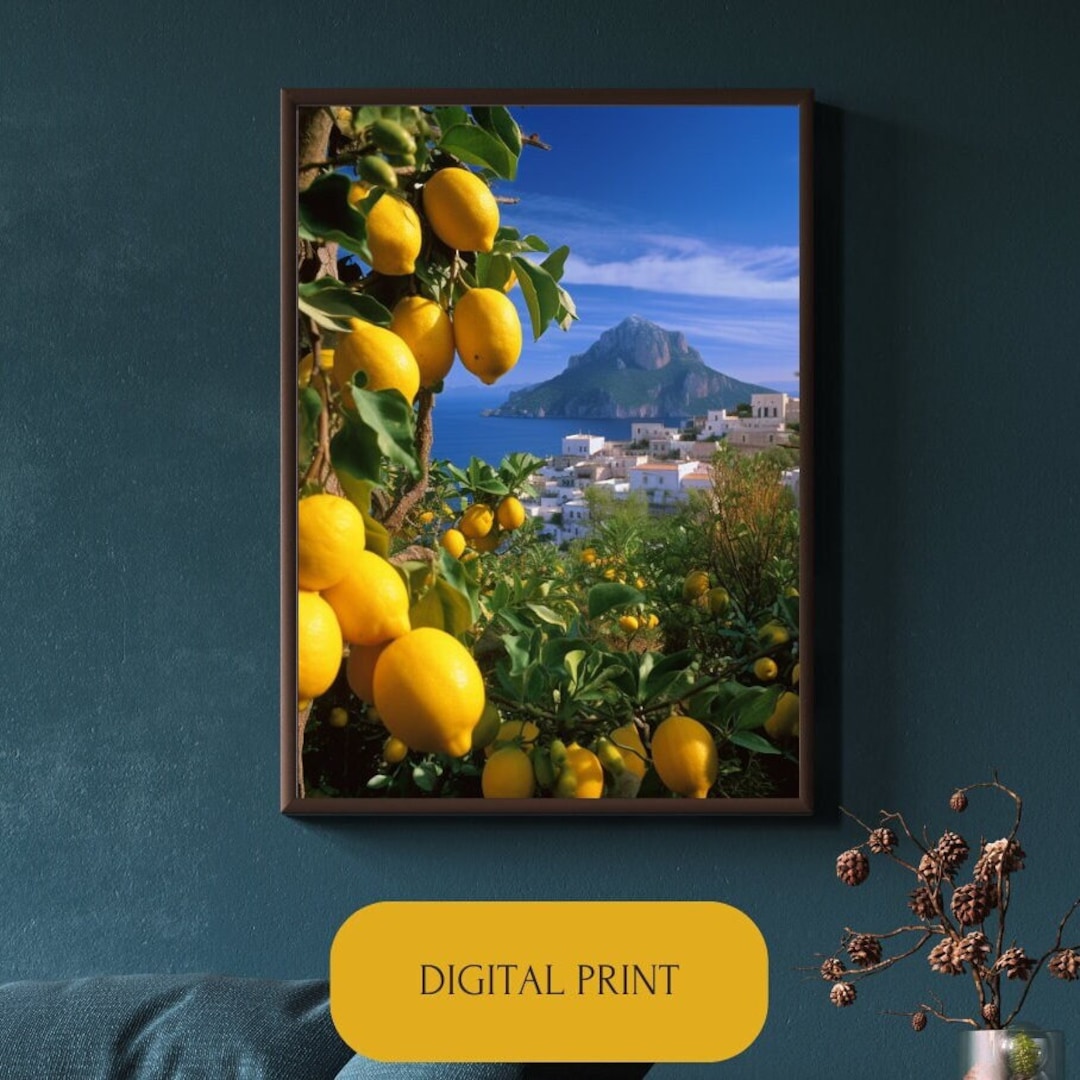 Lemons in Capri Italy - Digital Print - Printable Art (up to 11x14 ...