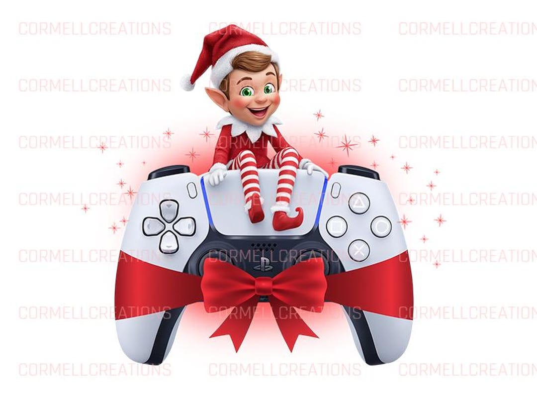 Christmas Elf Gaming Design PNG, Jpegs December UV/DTF 2 Pngs, 4 Jpegs ...
