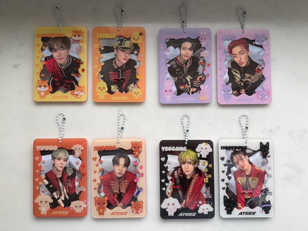 ATEEZ Aniteez Photocard Holder | Aniteez Duo Frame | Kpop Fan Gift - Etsy