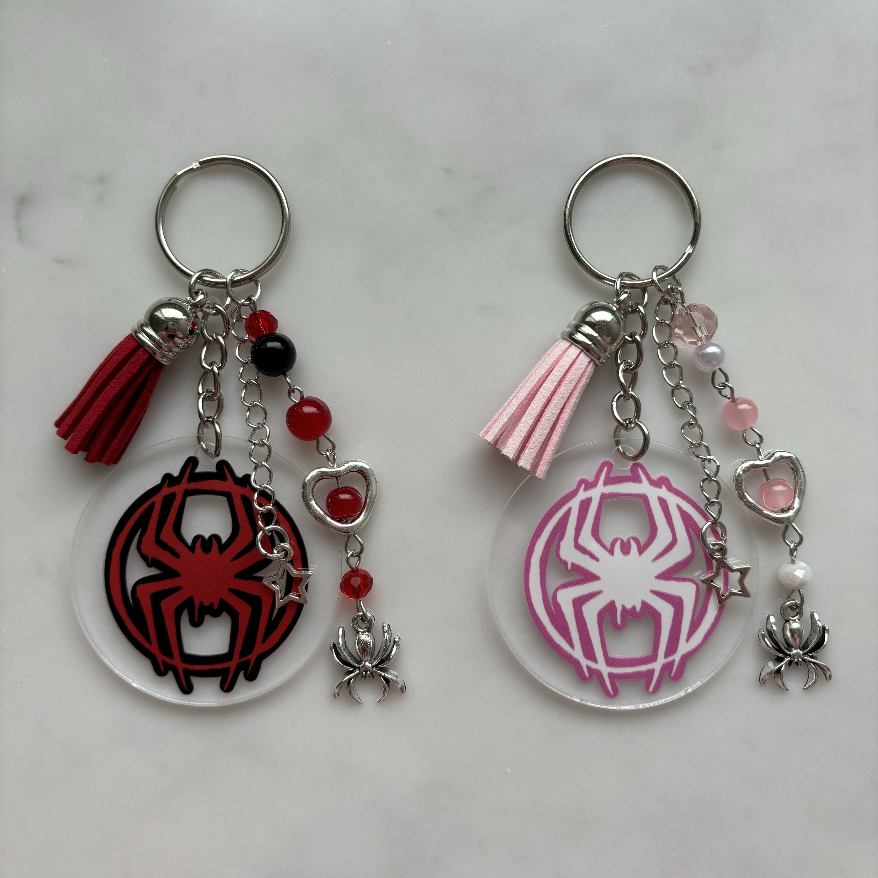 Miles Morales and Gwen Stacy Matching Keychain - Etsy Canada