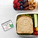 Winter Lunch Box Notes Cute Note Cards Printable Lunchbox - Etsy