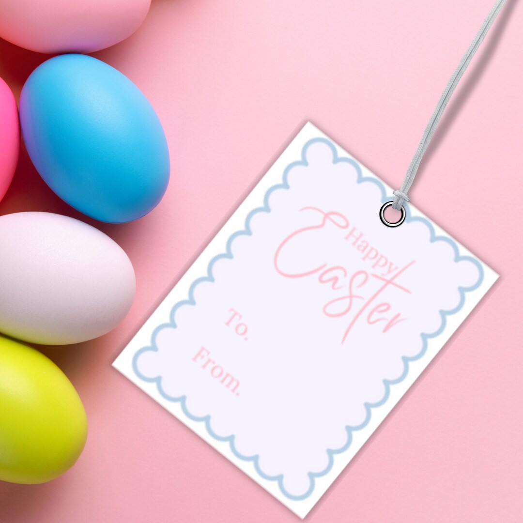 Printable Easter Gift Tags, Easter Printable, Kids Easter Basket ...