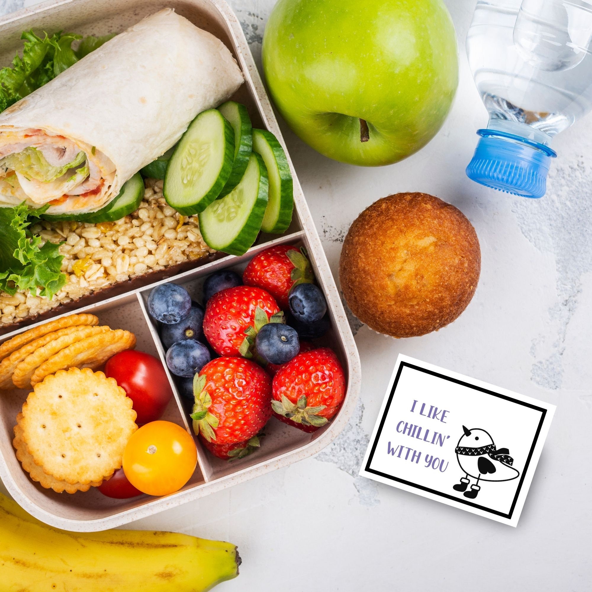 Winter Lunch Box Notes Cute Note Cards Printable Lunchbox - Etsy