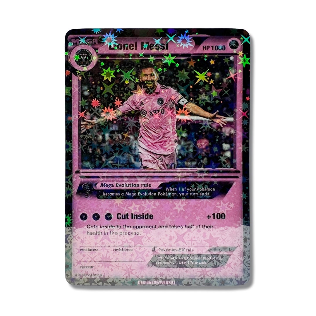 Lionel Messi Pokémon Card - Etsy UK
