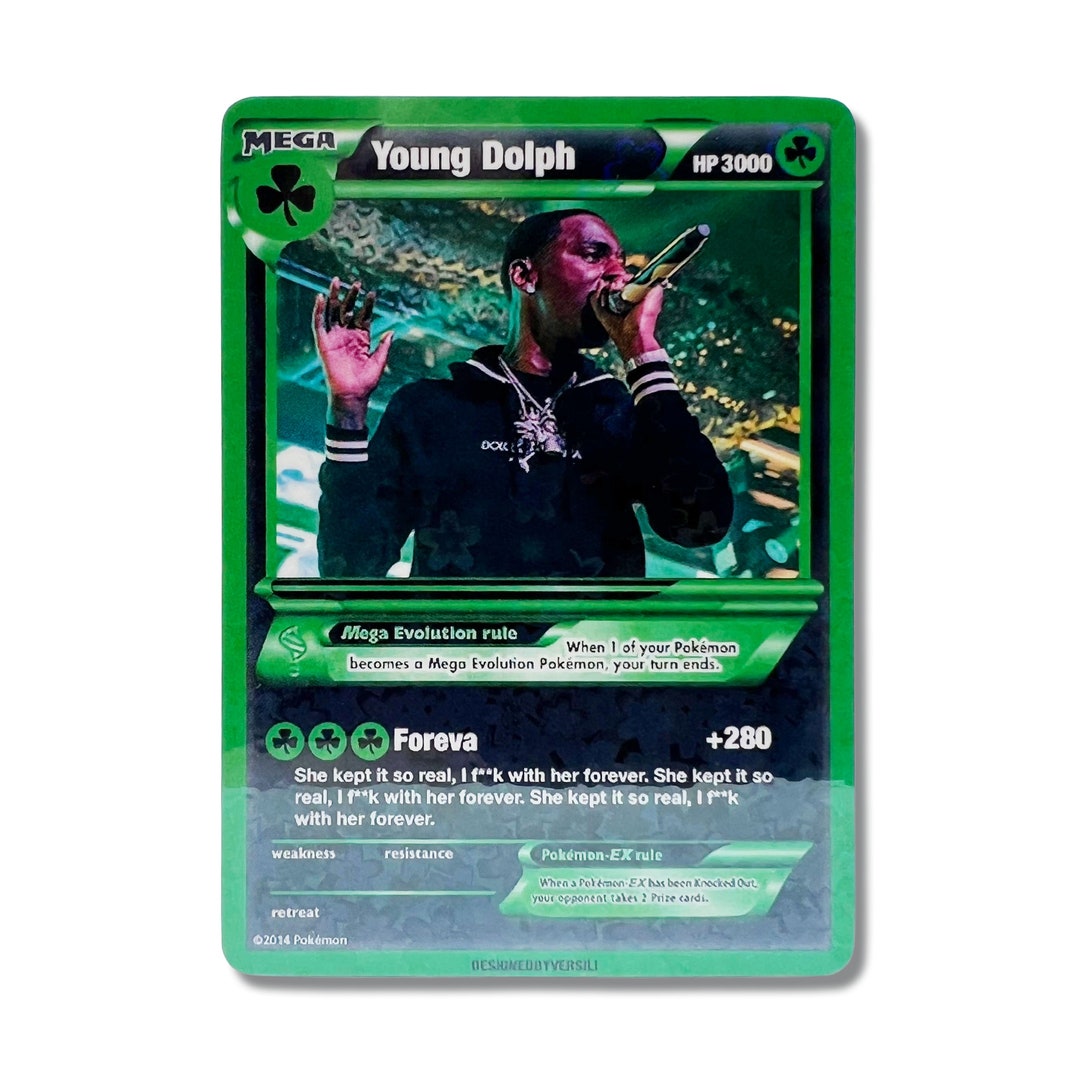 Young Dolph Pokémon Card st. Patrick's Day - Etsy