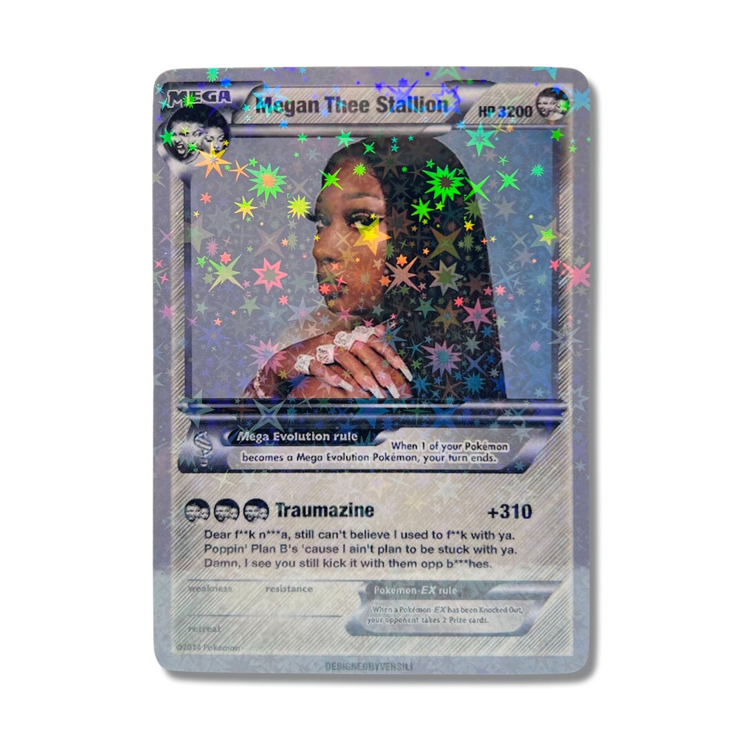 Buy Megan Thee Stallion Pokémon Card Online in India - Etsy