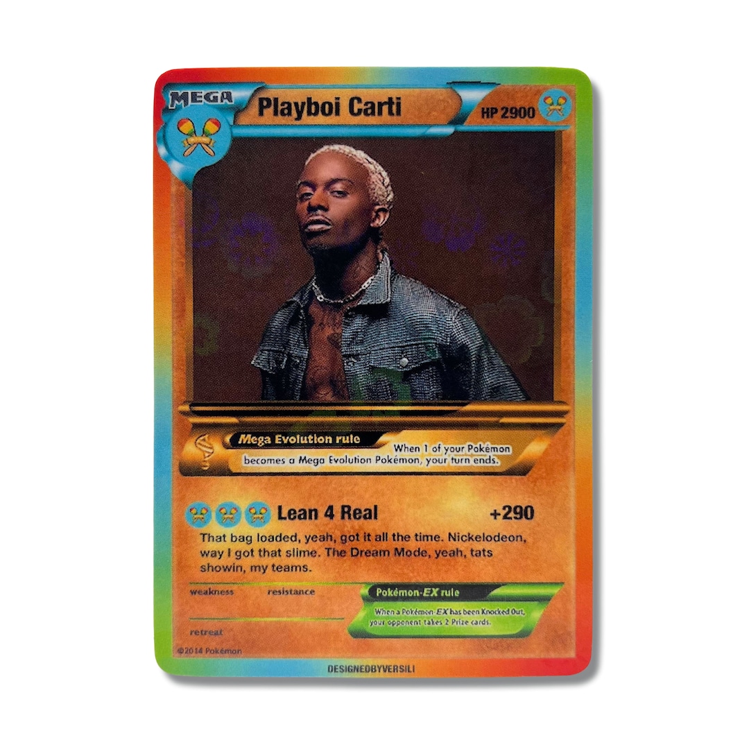 Playboi Carti Pokémon Card cinco De Mayo - Etsy