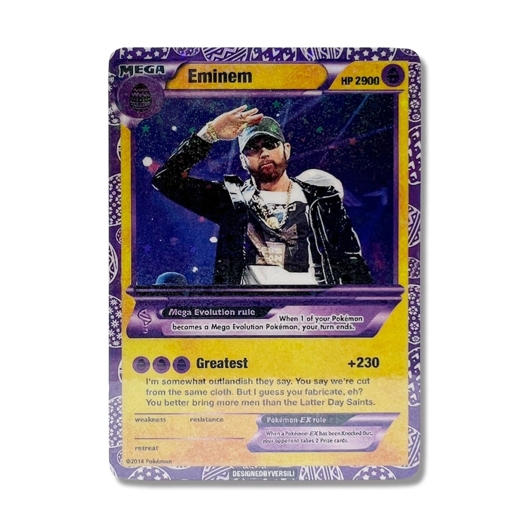 Eminem Pokémon Card easter - Etsy