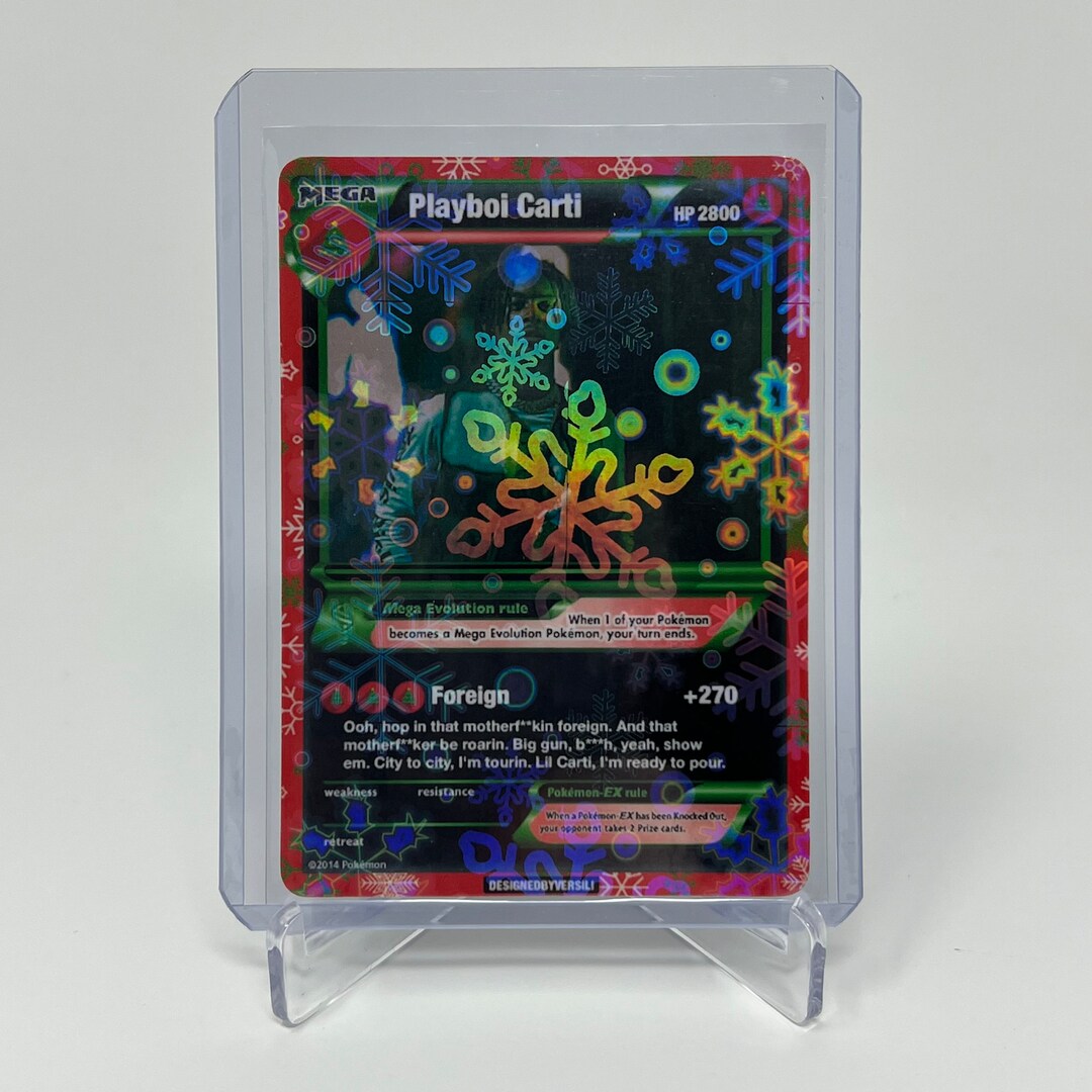 Playboi Carti Pokémon Card christmas - Etsy
