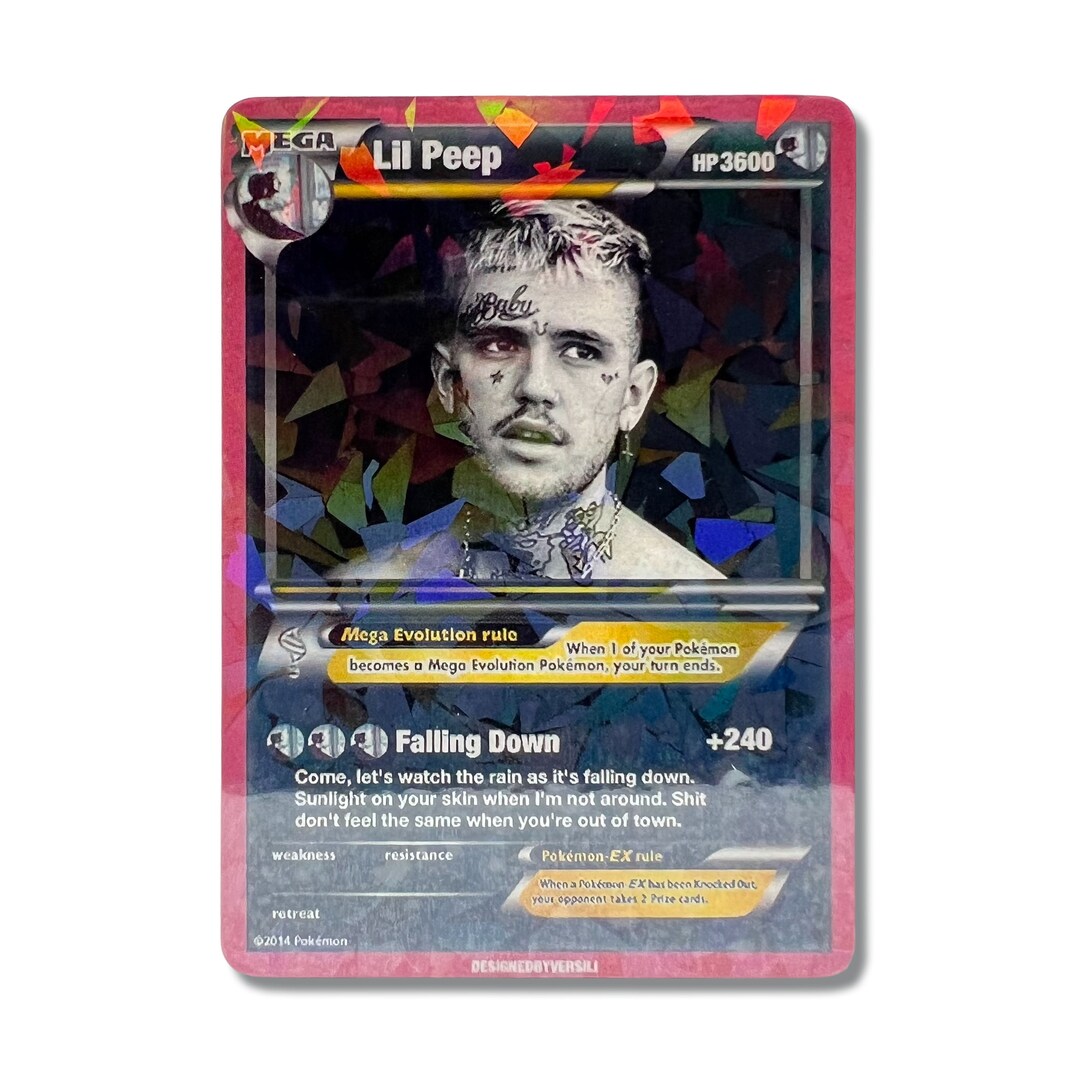 Lil Peep Pokémon Card - Etsy Australia