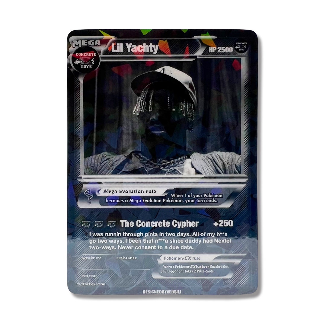 Lil Yachty Pokémon Card concrete Boys - Etsy
