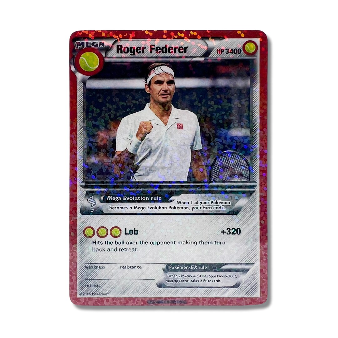 Roger Federer Pokémon Card - Etsy