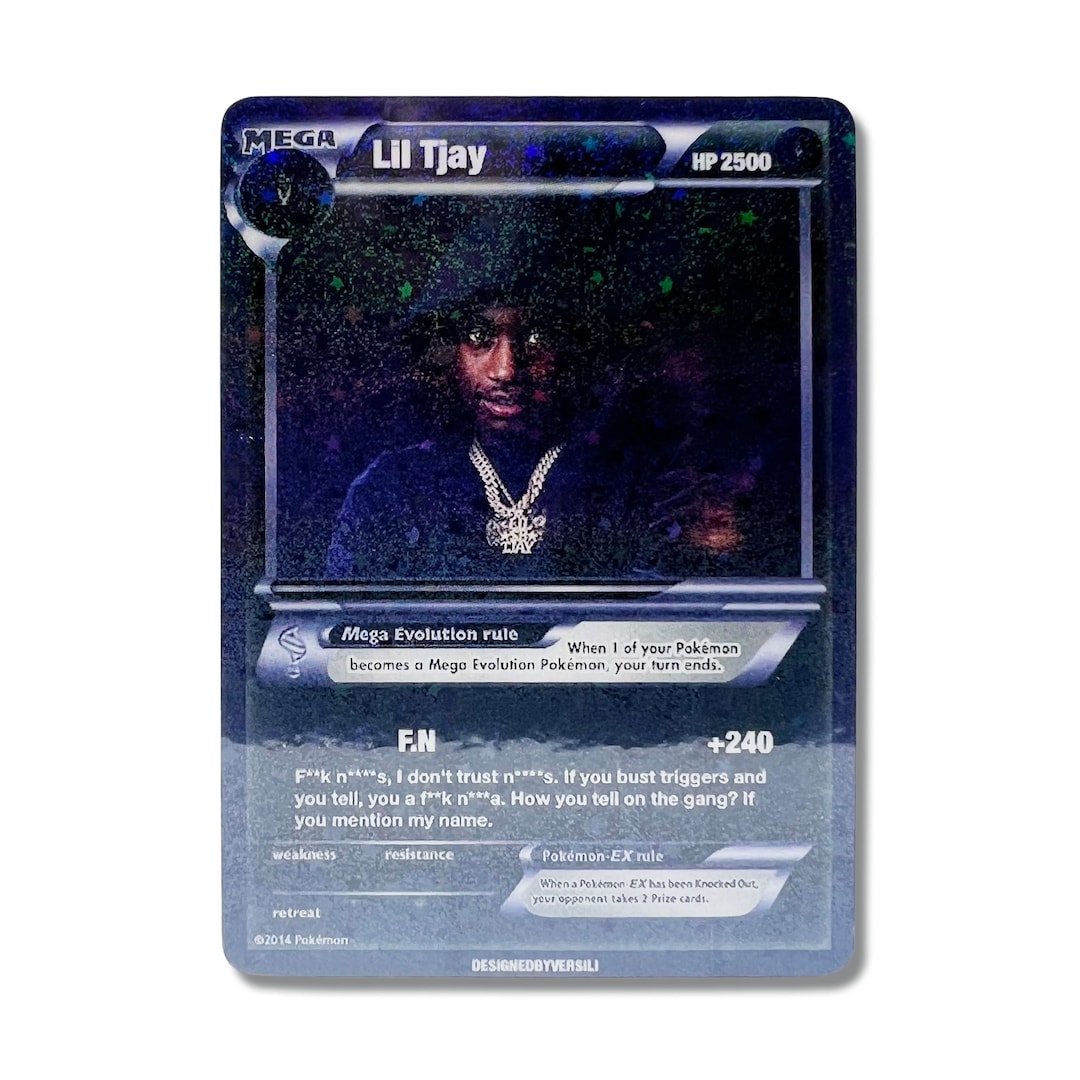 Lil Tjay Pokémon Card - Etsy