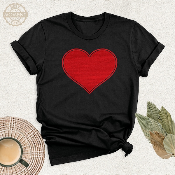 Red Heart Shirt - Etsy