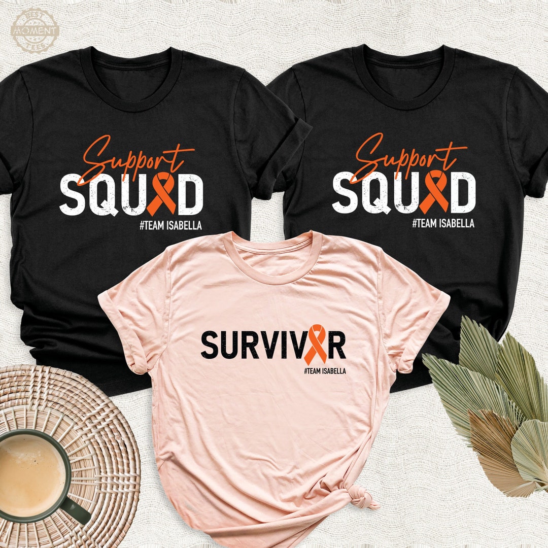 Multiple Sclerosis Survivor Support Squad Awareness Team Shirt, Orange ...