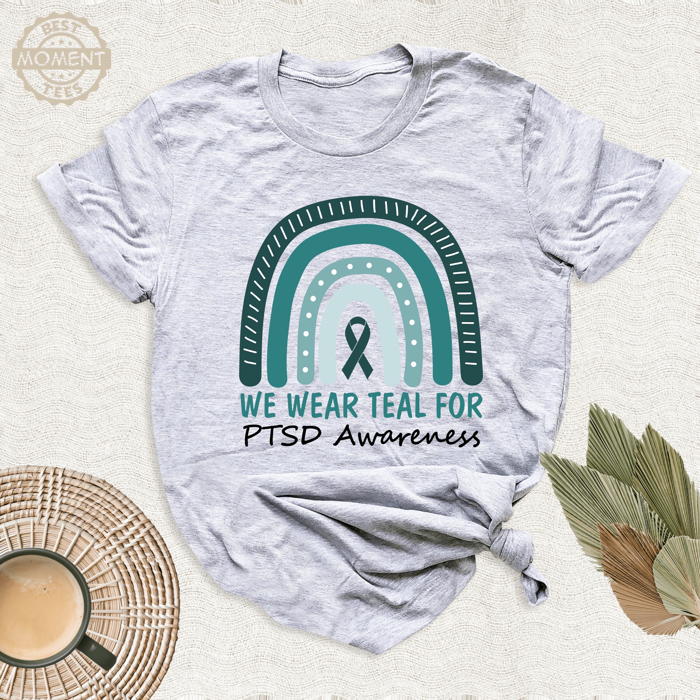 PTSD Awareness Shirt, We Wear Teal for PTSD Awareness Tshirt, Mental ...