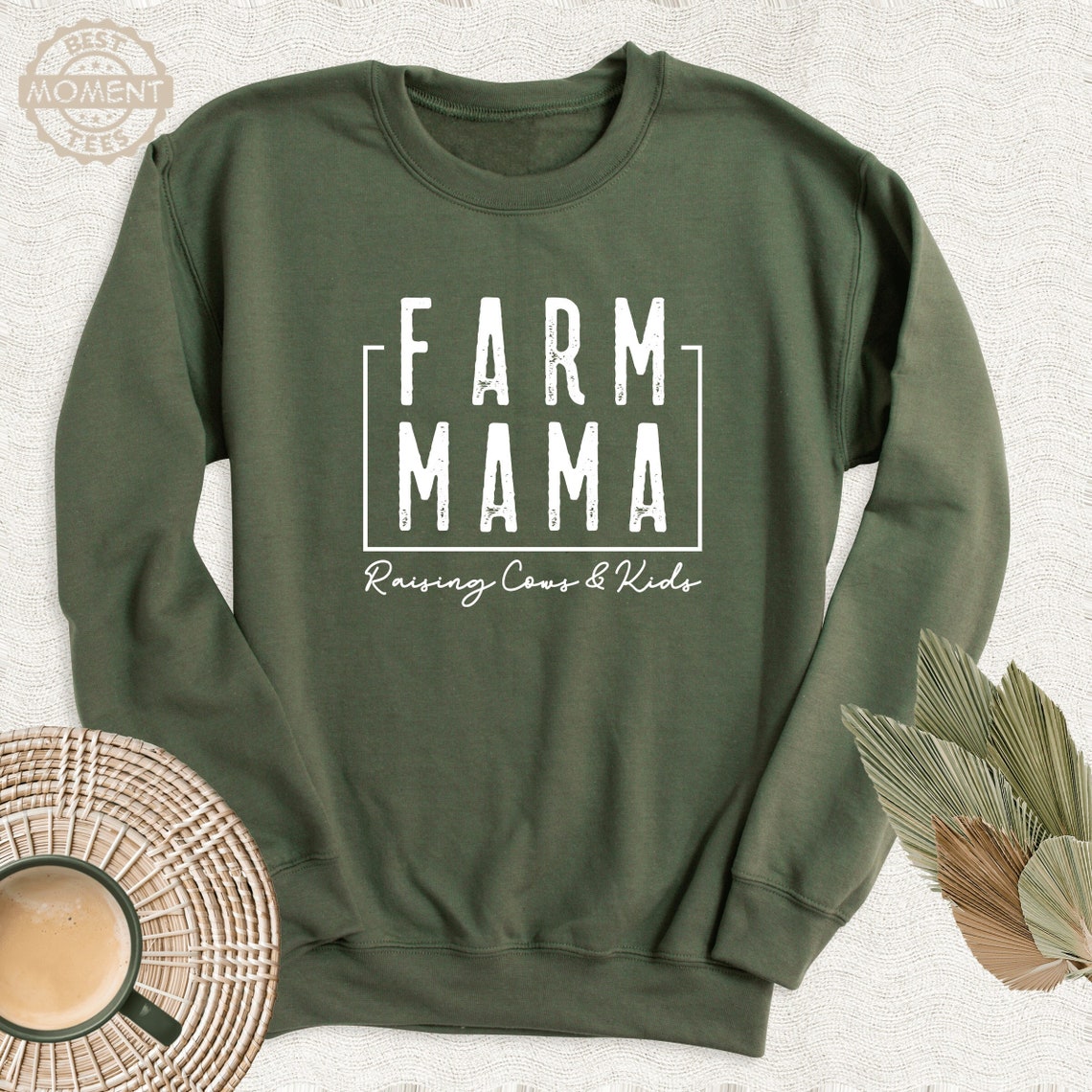 Farm Mama Sweatshirt, Raising Cows and Kids Sweater, Mothers Day Gift ...