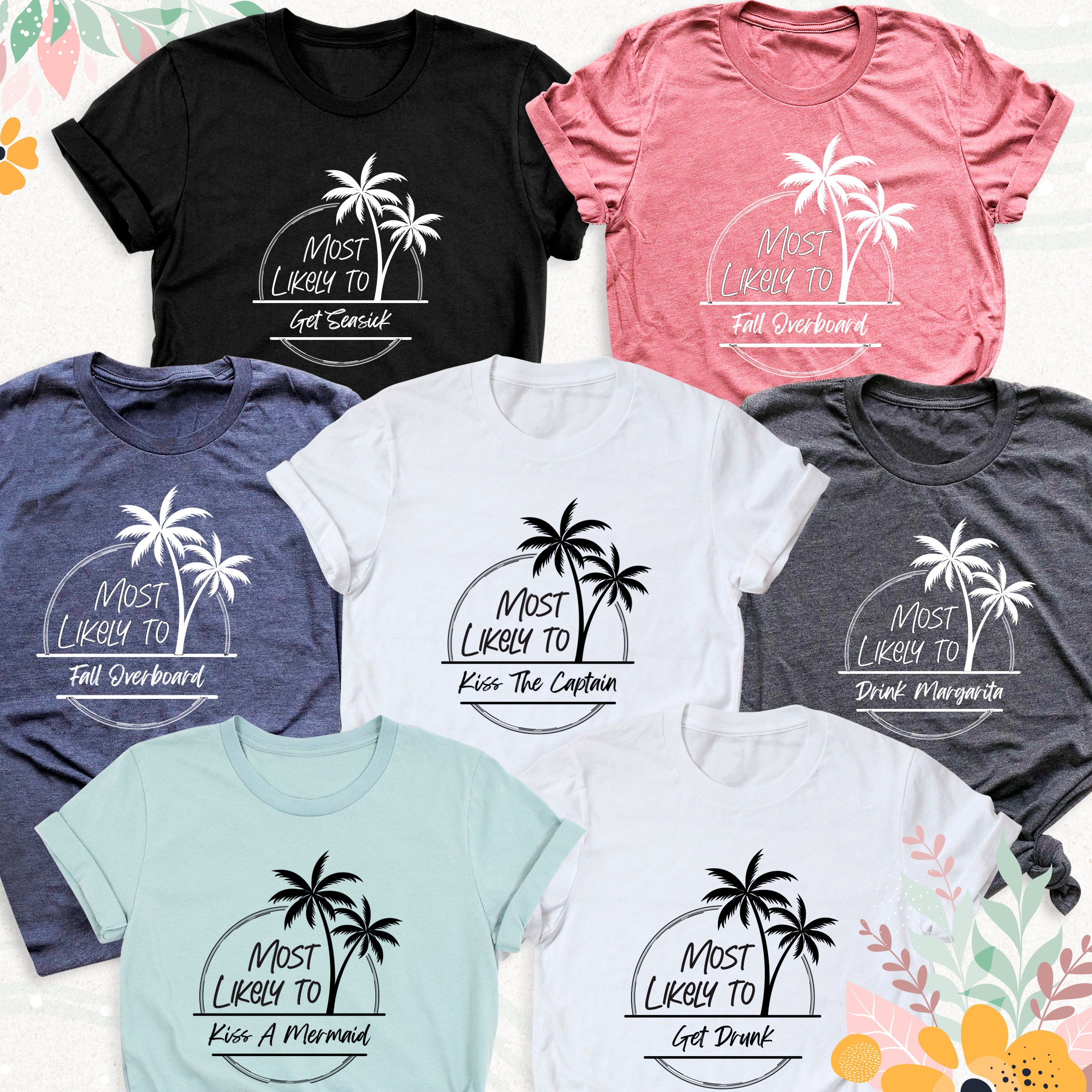 Family Vacation Matching Shirt, Most Likely to Tree Custom Group Tshirt ...