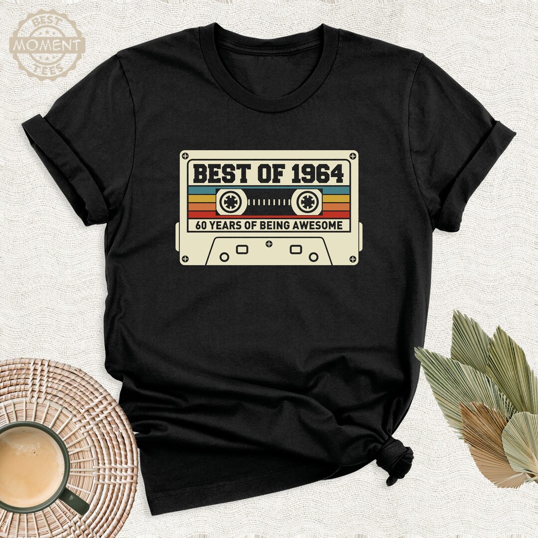 Best of 1964 Shirt, 60 Years of Being Awesome Tshirt, Vintage 1964 ...