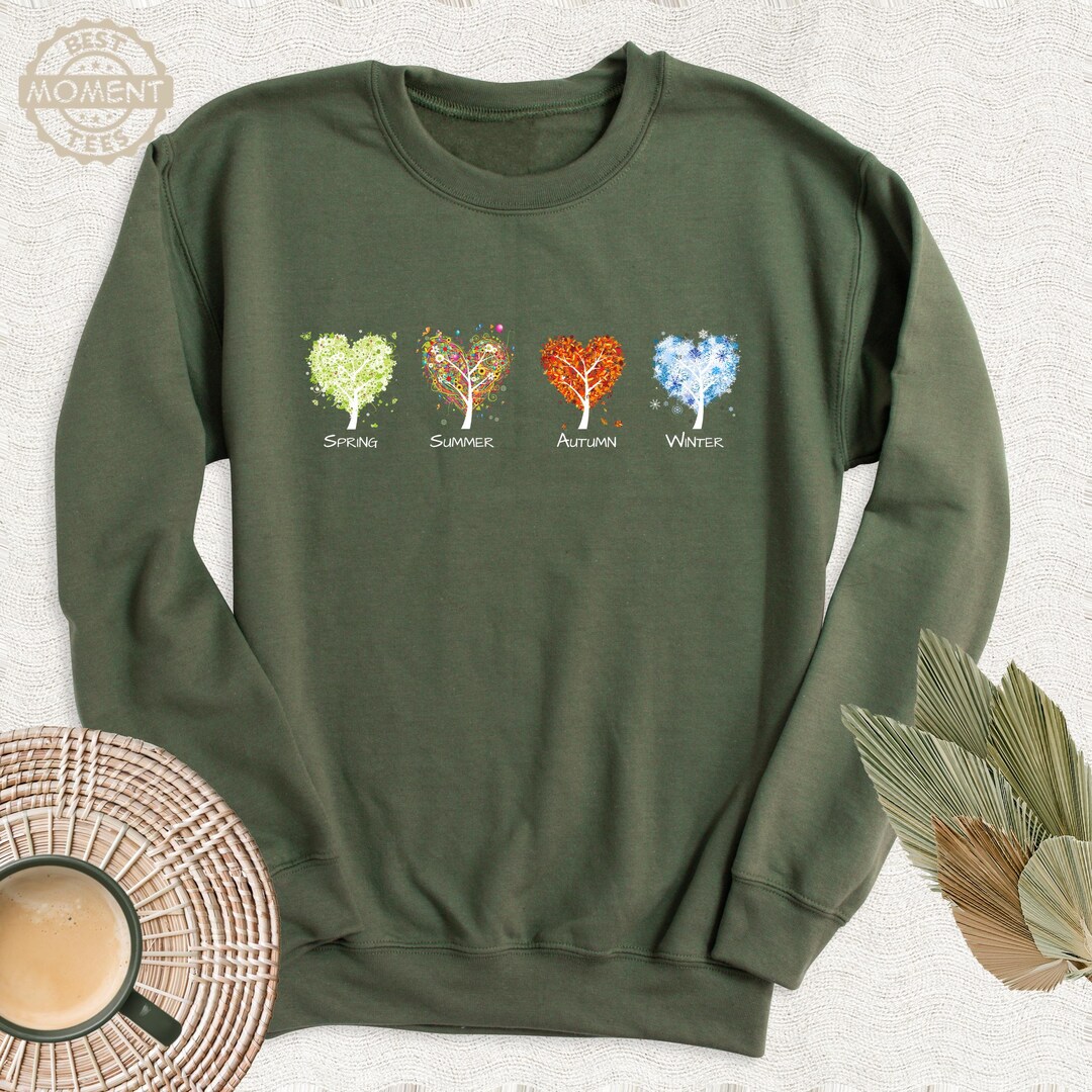 Four Seasons Tree Sweatshirt, Spring Summer Autumn Winter Hoodie ...