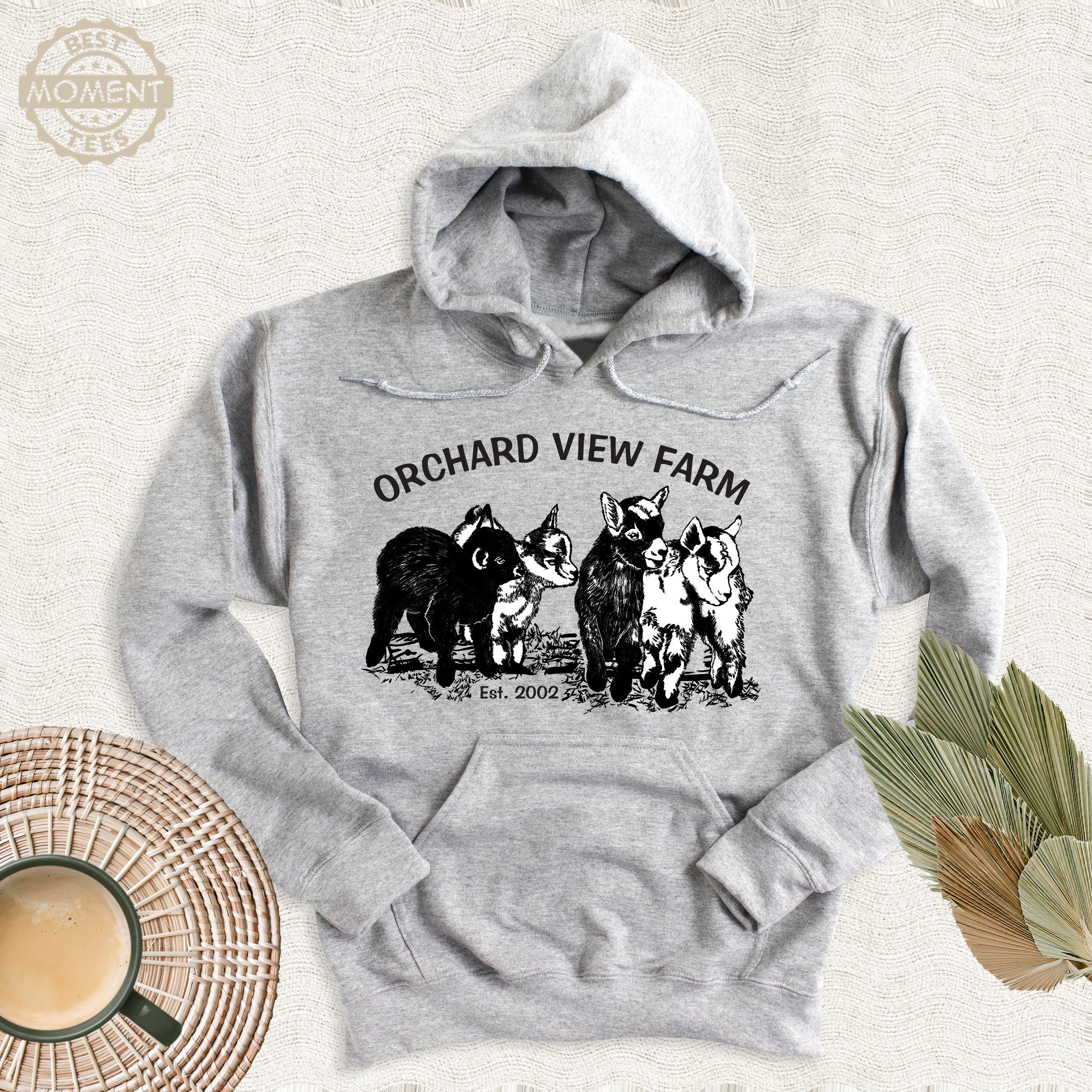 Pygmy Goats Family Farm Est Sweatshirt, Custom Farmer Goat Owner Long ...
