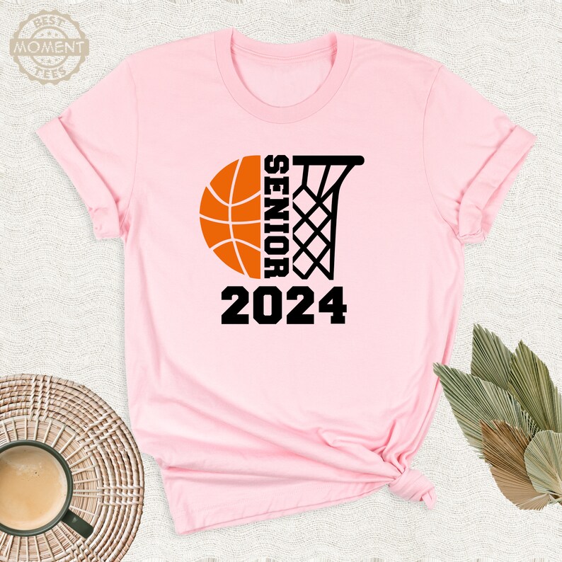 Basketball Senior 2024 Shirt, School Team Basketball Tshirt, Basketball ...