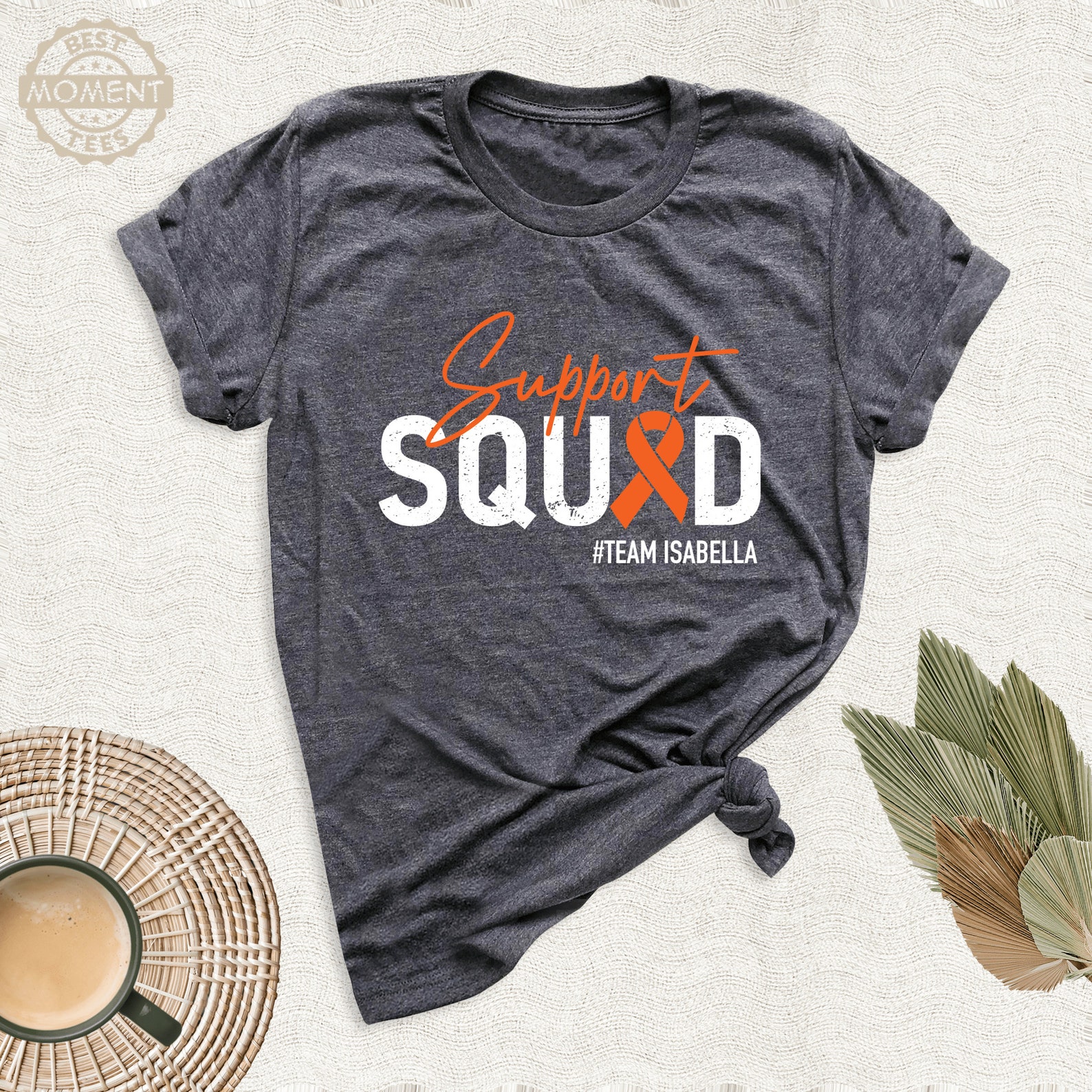 Multiple Sclerosis Survivor Support Squad Awareness Team Shirt, Orange ...
