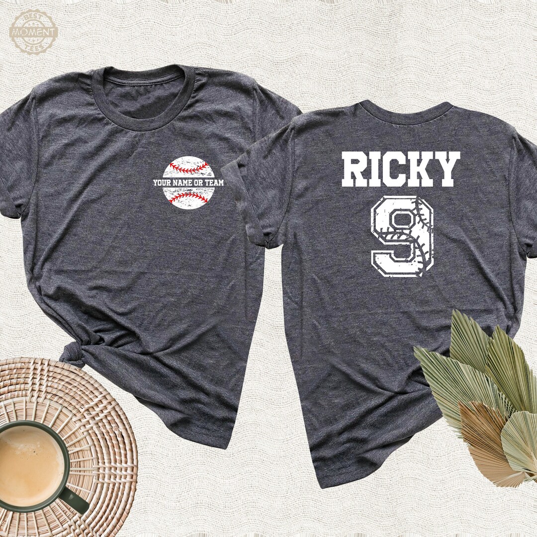 Personalized Two-sided Baseball Shirt, Custom Number and Name Baseball ...