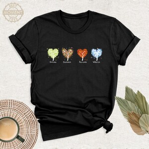Four Seasons Tree Shirt, Spring Summer Autumn Winter Tshirt, Nature ...