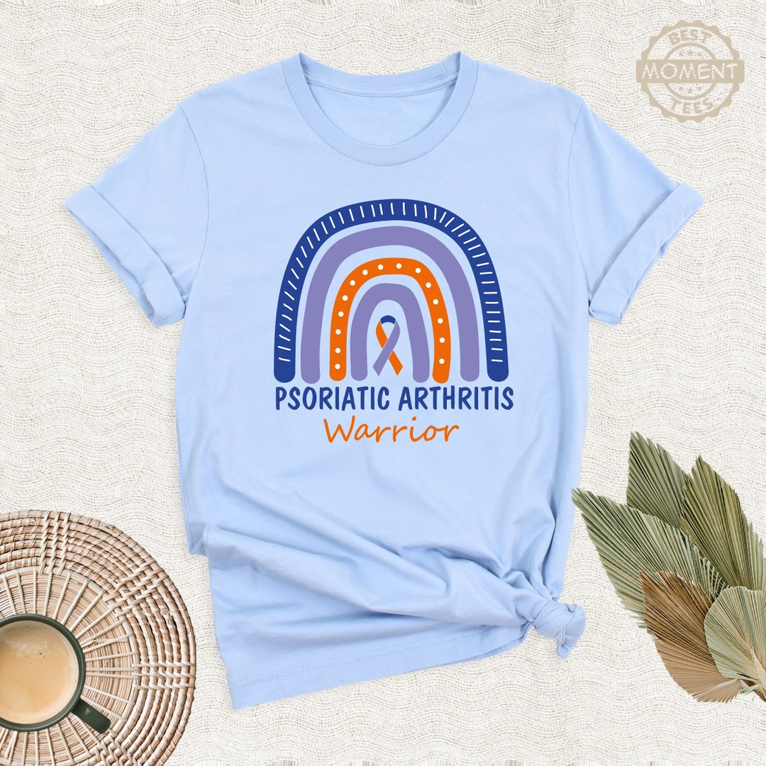 Psoriatic Arthritis Warrior Shirt, Lavender Orange Ribbon Support ...