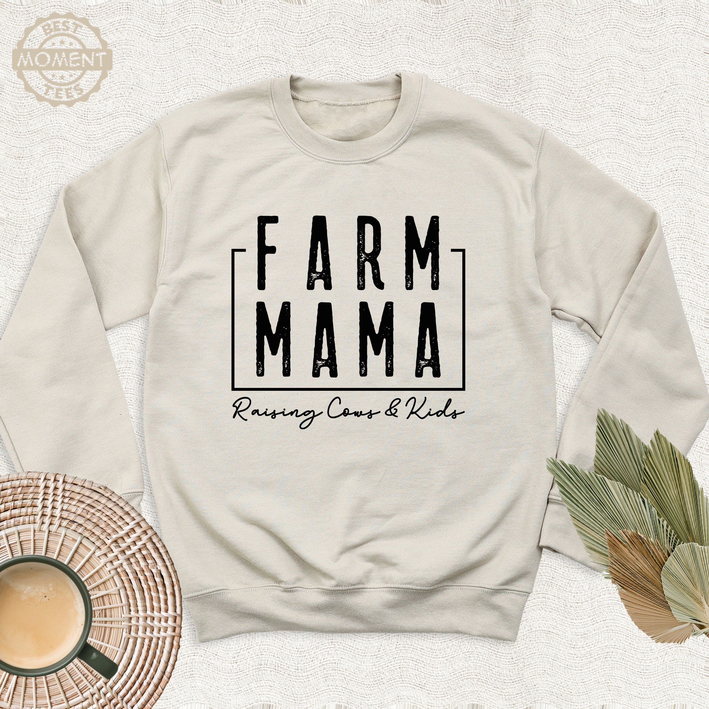Farm Mama Sweatshirt, Raising Cows and Kids Sweater, Mothers Day Gift ...