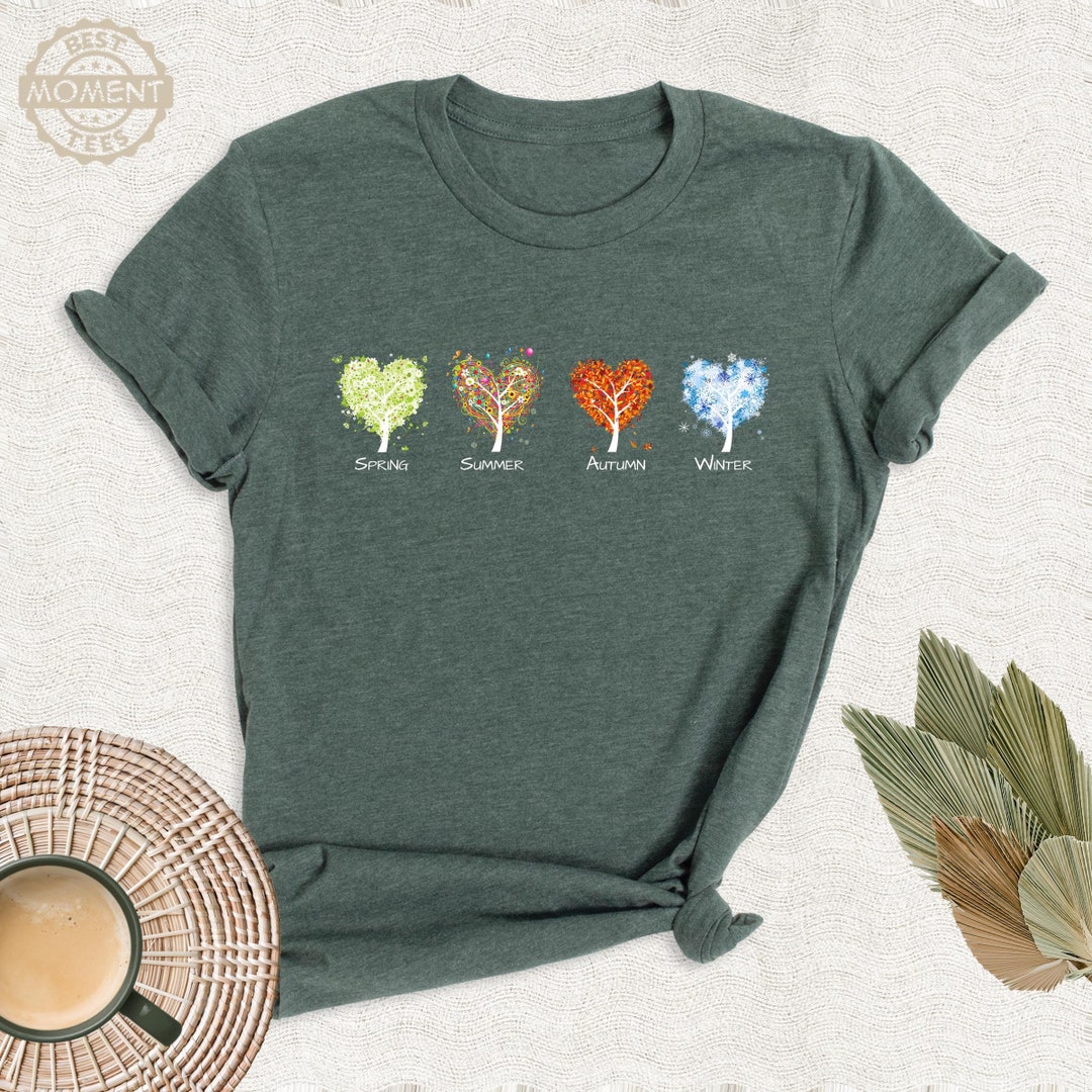 Four Seasons Tree Shirt, Spring Summer Autumn Winter Tshirt, Nature ...