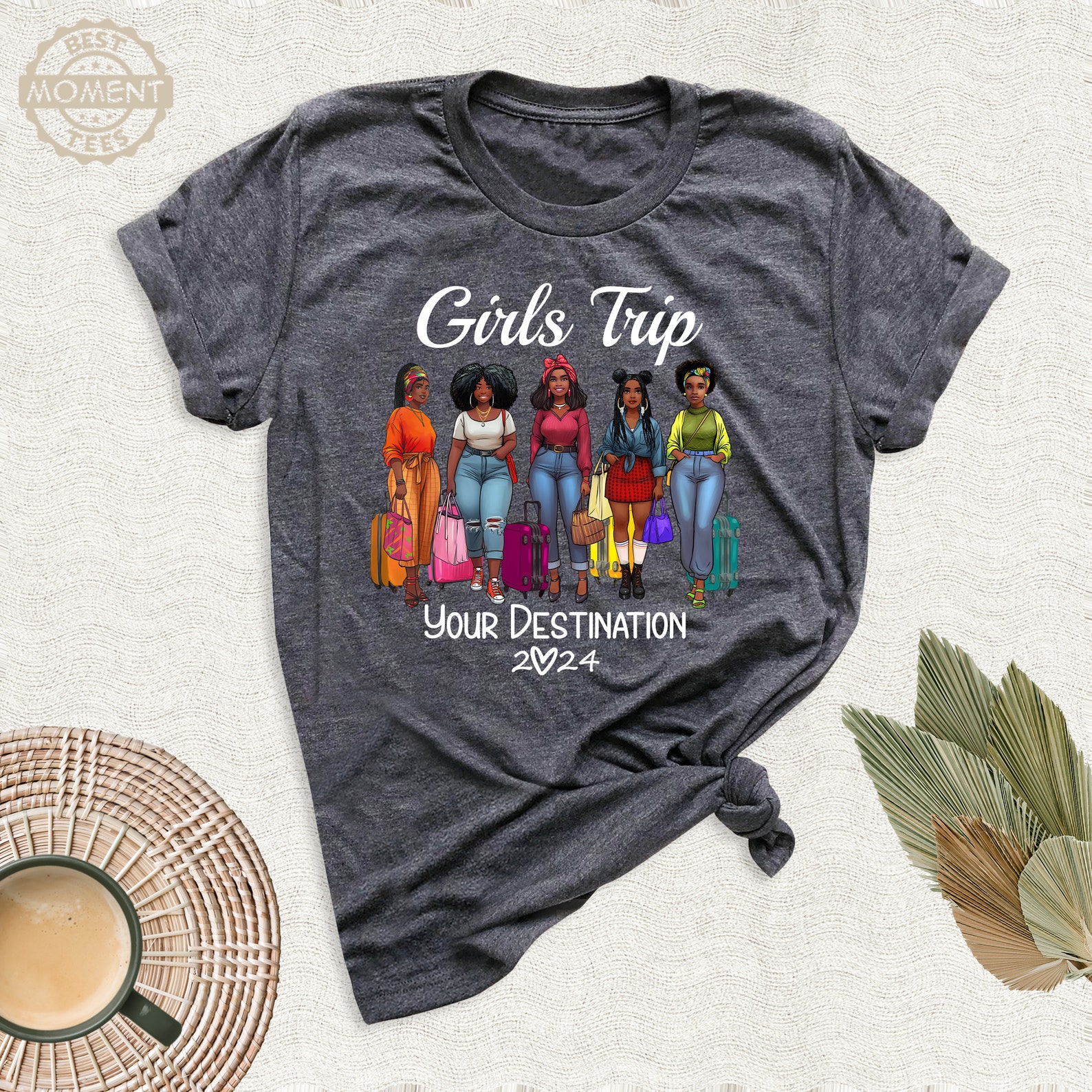 Girls Trip 2024 Custom Destination Shirt, Girls Squad Tshirt, Friends ...