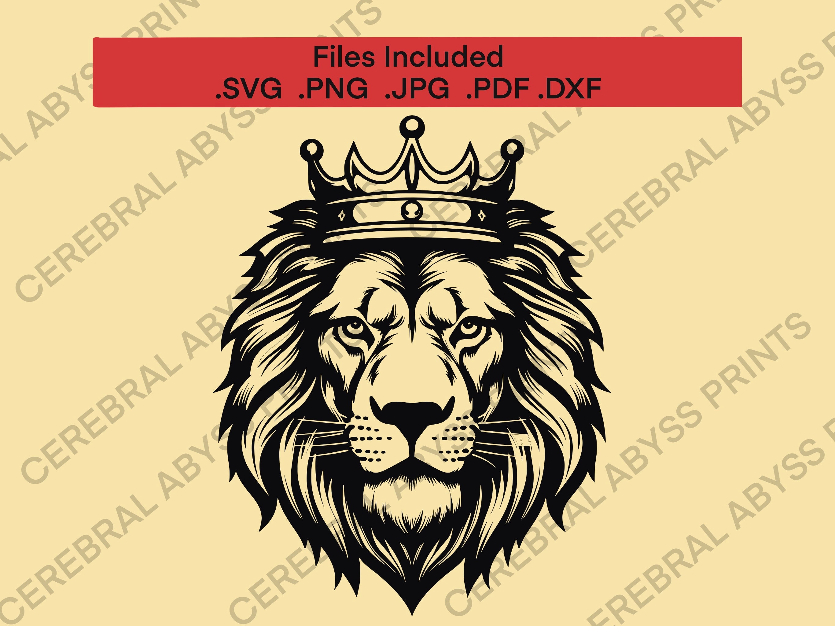 Cabeza de León Vector Svg / Rey León Png / Archivos Cricut Orgullo de ...