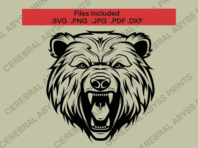 Oso Grizzly Svg Vector / Oso Negro Clipart / Cricut Cabeza de - Etsy México