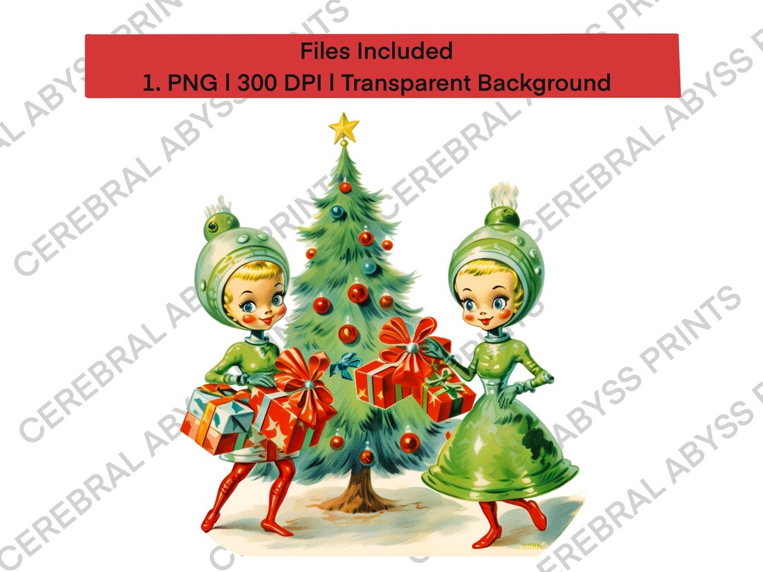 Christmas Girls Alien Outfit Png Cute Human Aliens Christmas - Etsy ...
