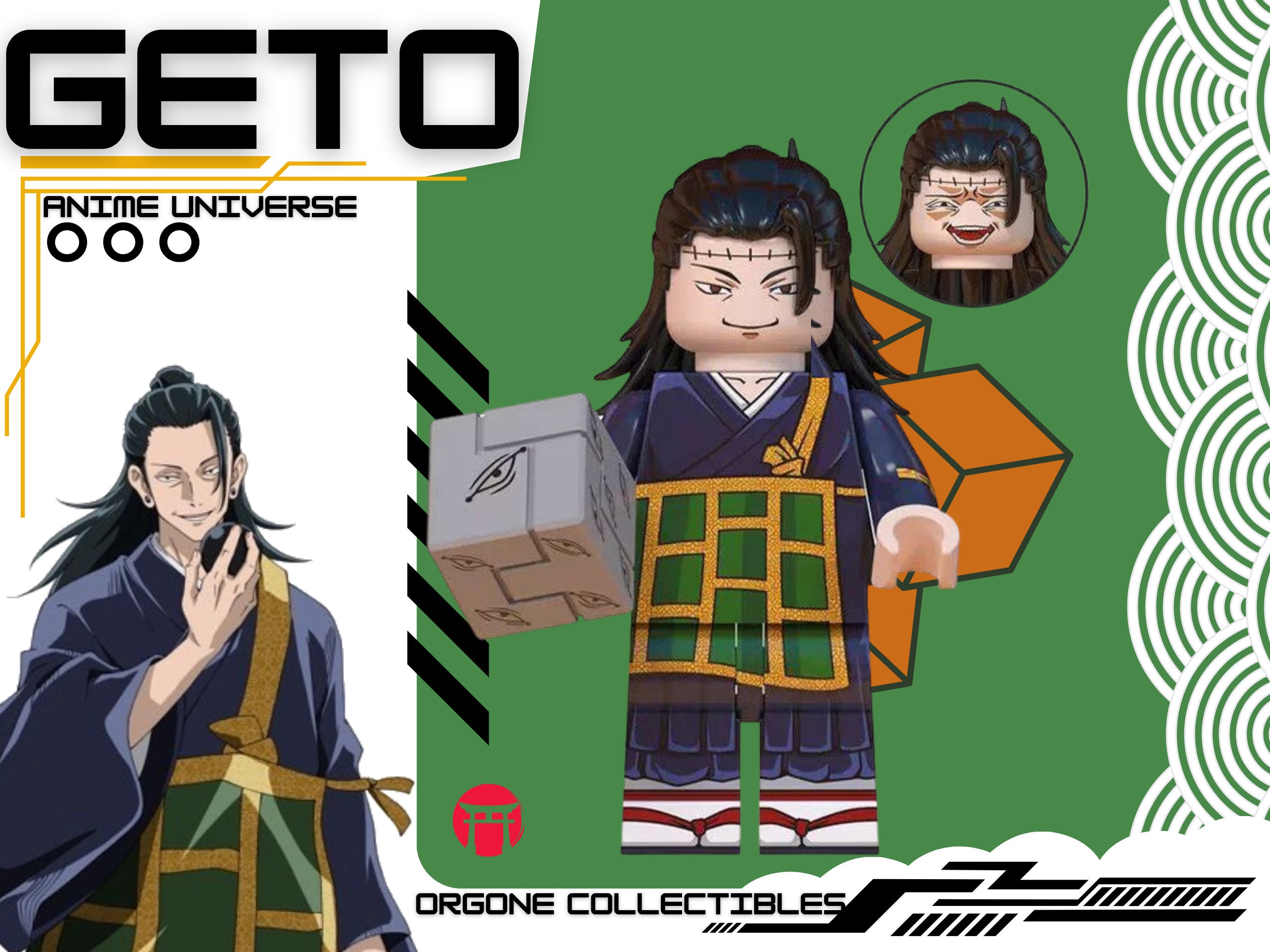 Geto: Custom Minifigure Inspired by JJK Collectible Anime - Etsy
