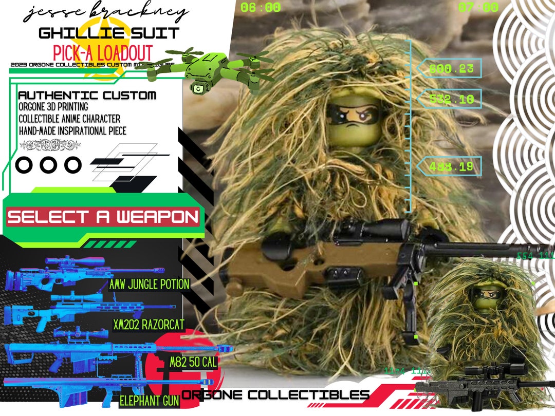 Build-a-sniper Custom Minifigure Block Soldier - Etsy