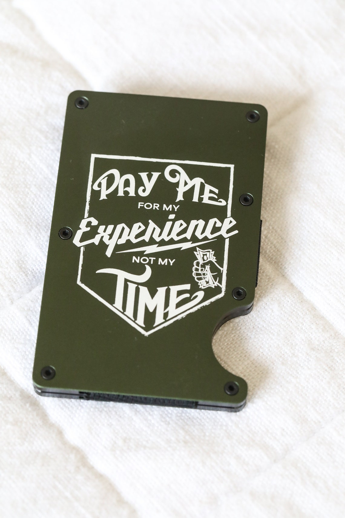 Custom Metal Wallet | Blue Collar Worker | Blue Collar Gift | Engraved ...