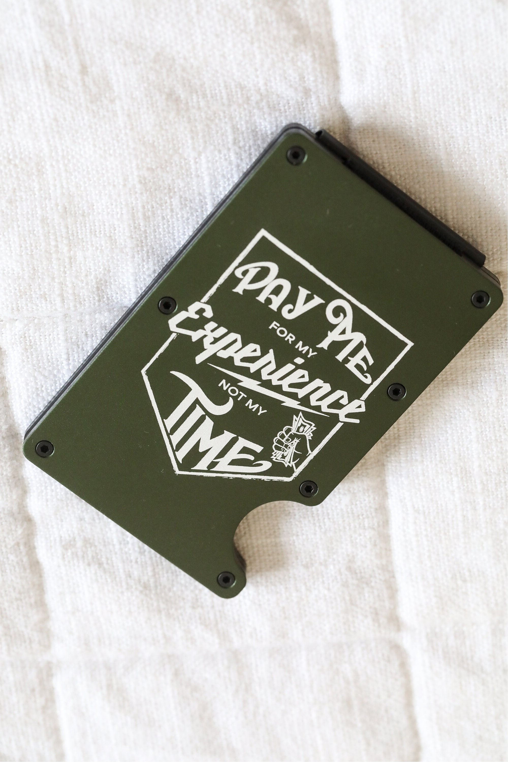 Custom Metal Wallet | Blue Collar Worker | Blue Collar Gift | Engraved ...