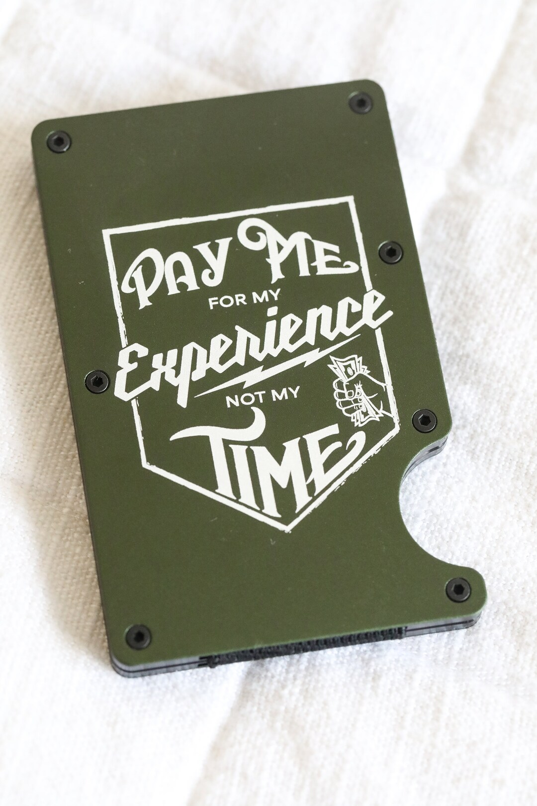 Custom Metal Wallet | Blue Collar Worker | Blue Collar Gift | Engraved ...
