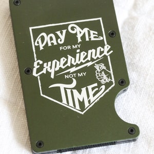 Custom Metal Wallet | Blue Collar Worker | Blue Collar Gift | Engraved ...