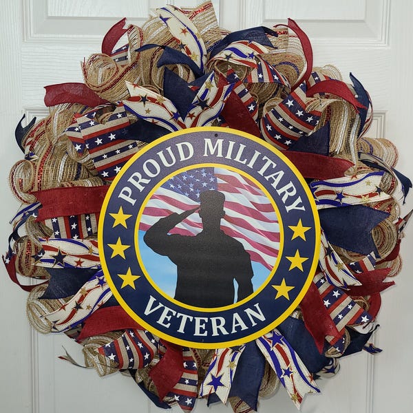 Veterans Day Wreath - Etsy
