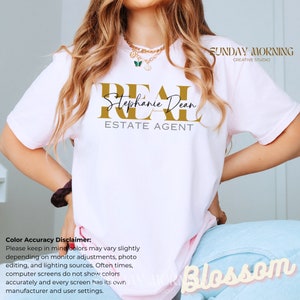 Personalized Real Estate Agent T-shirt,custom Realtor Shirt,real Estate ...
